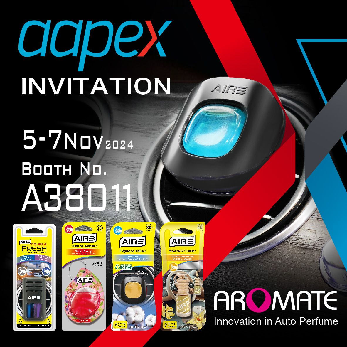 Meet Aromate at AAPEX 2024 | Aromate Industries Co., Ltd.